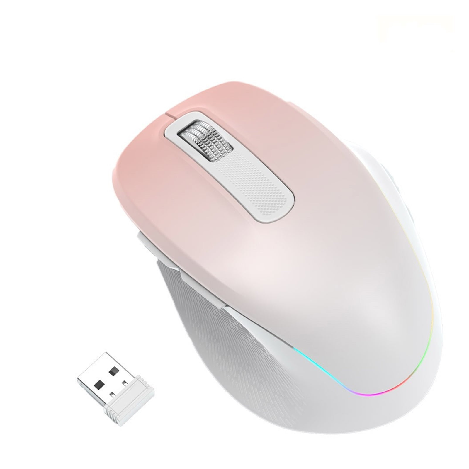 Wireless BT Mouse 2.4G Dual Mode Silent Mouse Rechargeable Wireless ...