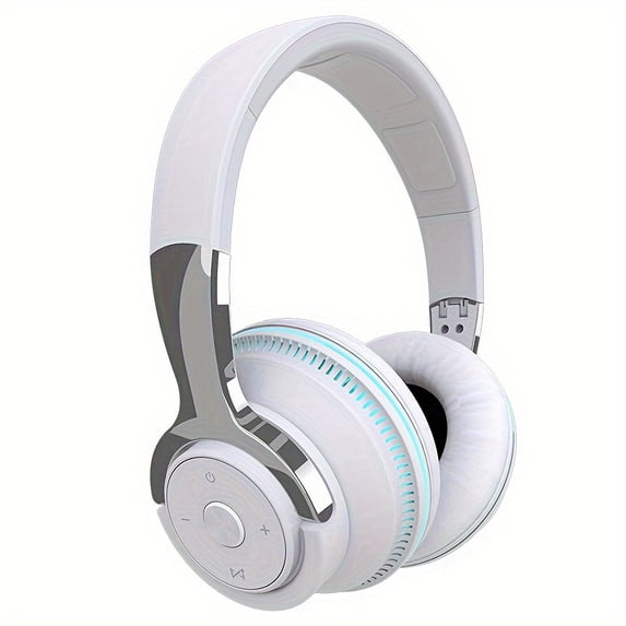 Wireless BT Over-Ear Headphones, 24H Playtime, Foldable for Travel ...