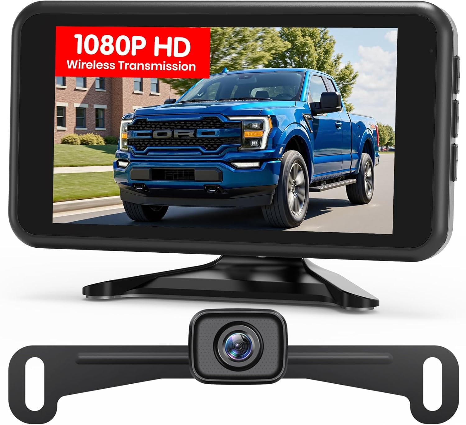 Wireless Backup Camera: 5" 1080P HD Dual-Channel Monitor, Easy ...