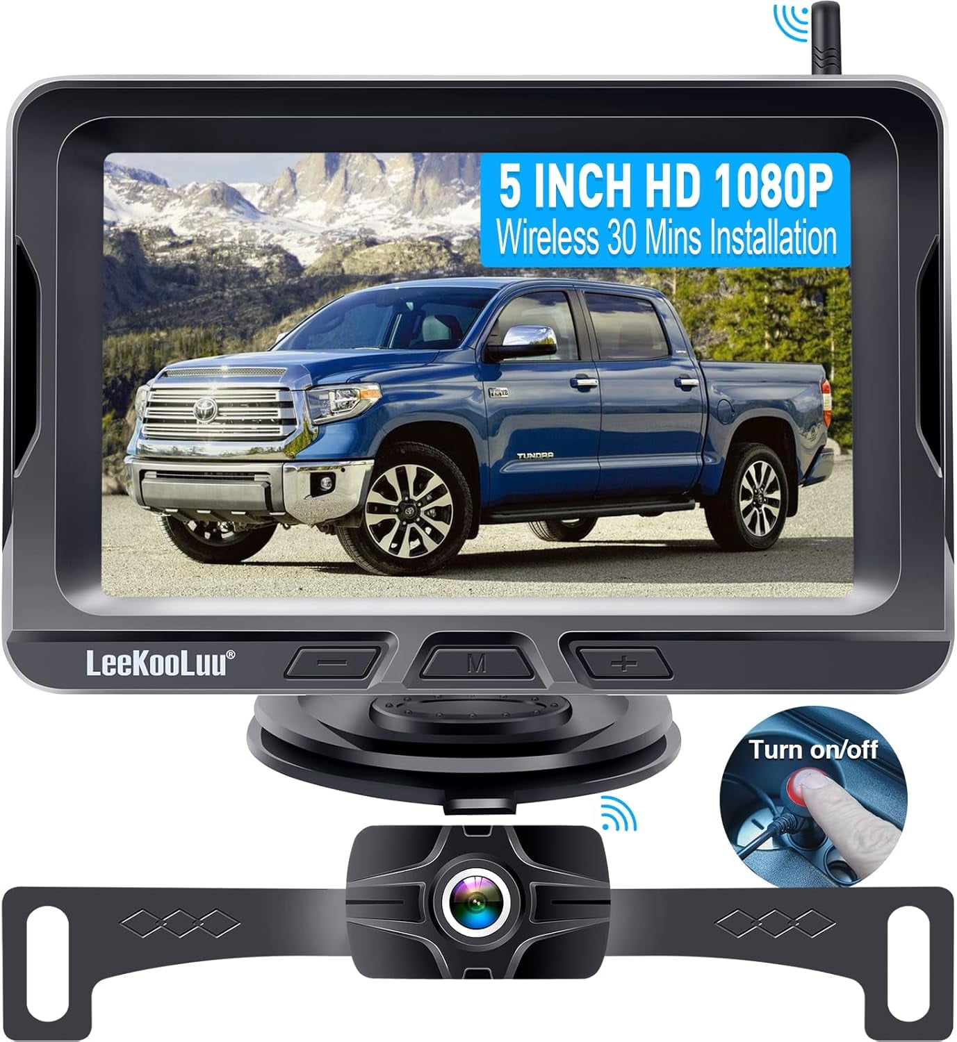Wireless Backup Camera Ease Install - Color Image HD 1080P 5 Inch ...