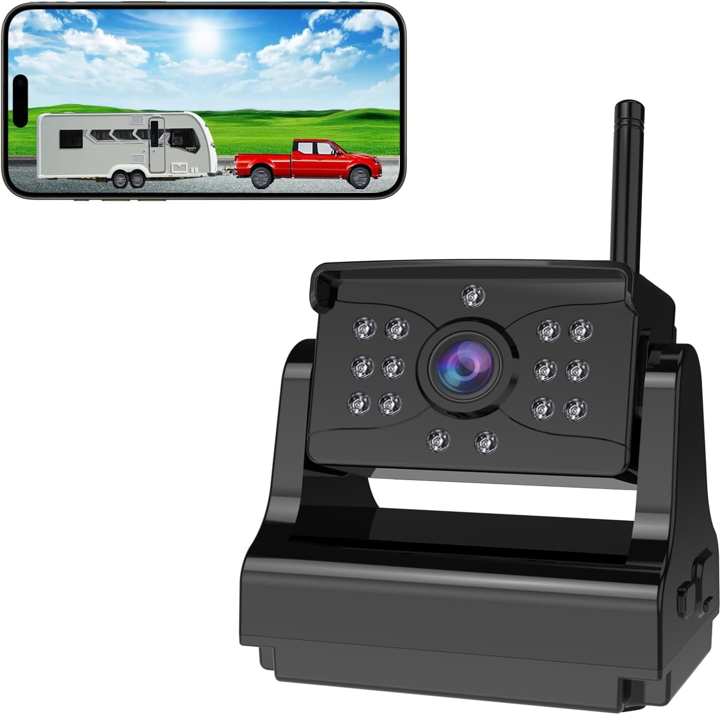 Wireless Backup Camera, Ultra Strong WiFi Signal Clear Picture Magnetic ...