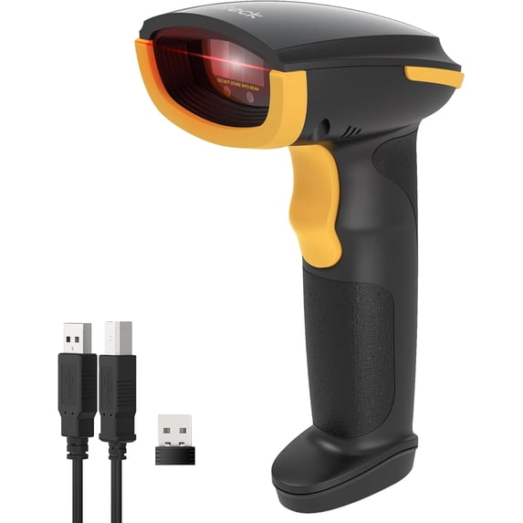 Wireless Barcode Scanner, Bluetooth Bar Code Scanner, 1D USB Barcode ...