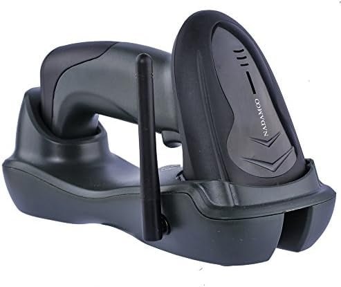Wireless Barcode Scanner with Cradle, 2D Cordless Bar Code Reader 400m ...