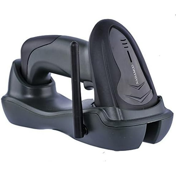 Wireless Barcode Scanner with Cradle, 2D Cordless Bar Code Reader 400m ...