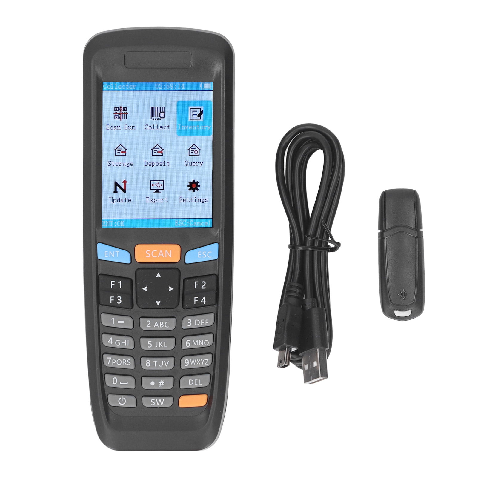 Wireless Barcode Scanner, Portable Code Scanner 2.4GHZ Bar Code Image ...