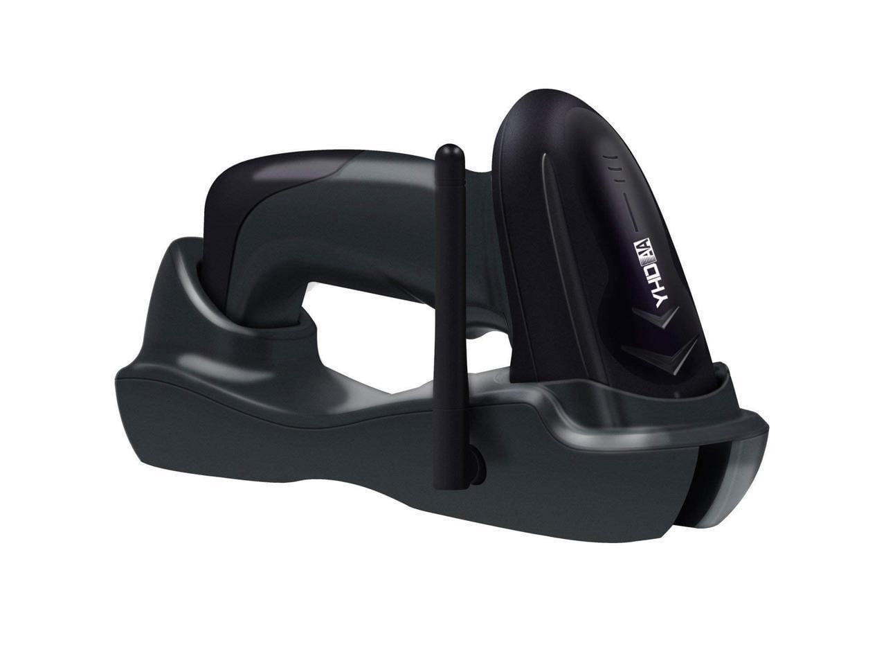 Wireless Barcode Scanner with USB Cradle Receiver Charging Base 433MHz ...