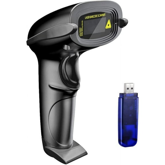 Wireless Barcode ner 328 Feet Transmission Distance USB Cordless 1D ...