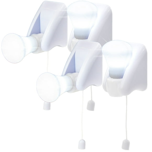 Battery Powered Pull Lights for Home Closet and Cabinet Lighting