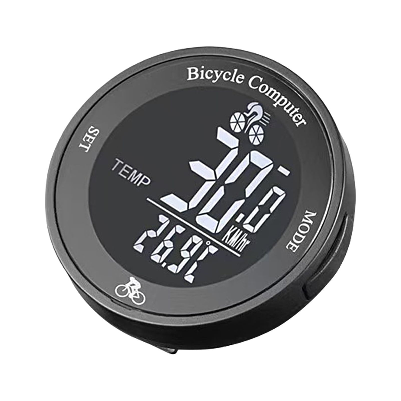 Wireless Bike Computer Round Shape English Display Lower Power ...