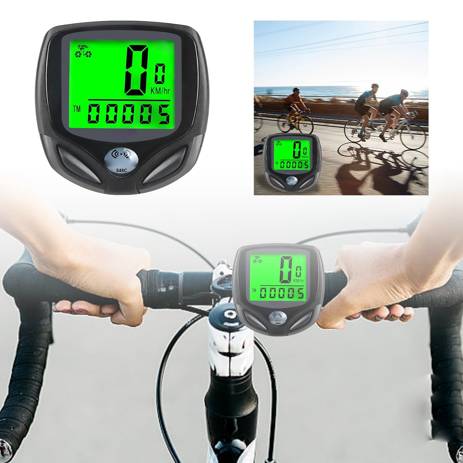 Wireless Bike Speedometer And Odometer Advanced Cycling Computer With ...