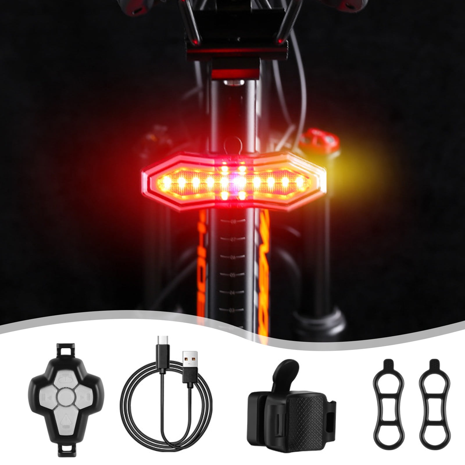 Wireless Bike Tail Light | LED 80 Lumen High Visibility Brake Sensing ...
