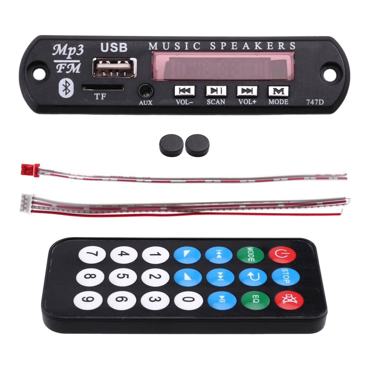 Wireless Bluetooth 5.0 Decoder Board DC 12V MP3 WMA Audio Module USB TF ...
