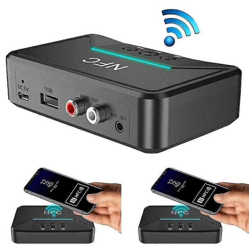 Wireless Bluetooth 5.0 Transmitter Receiver Rca Nfc Jack Aux Usb Audio Adapter - Walmart.com