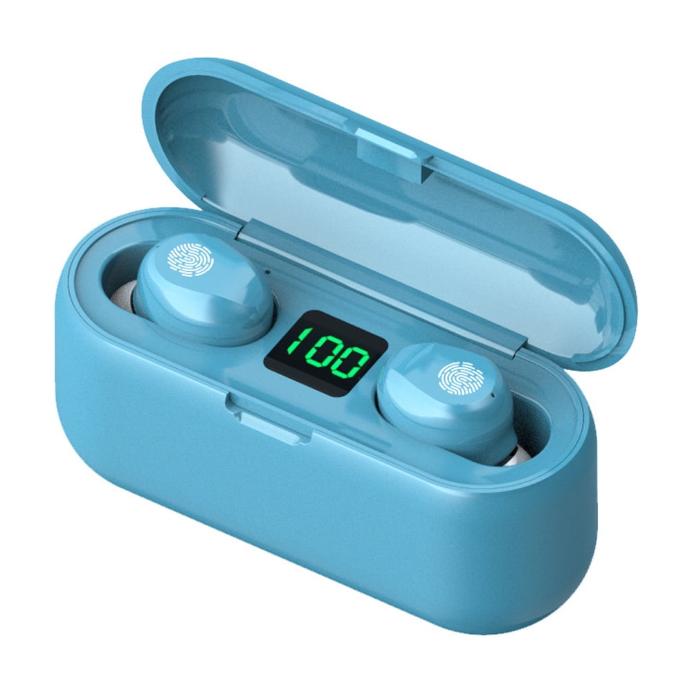 Wireless Bluetooth 5.1 Rechargeable IPX5 Waterproof Earbud Headphones ...
