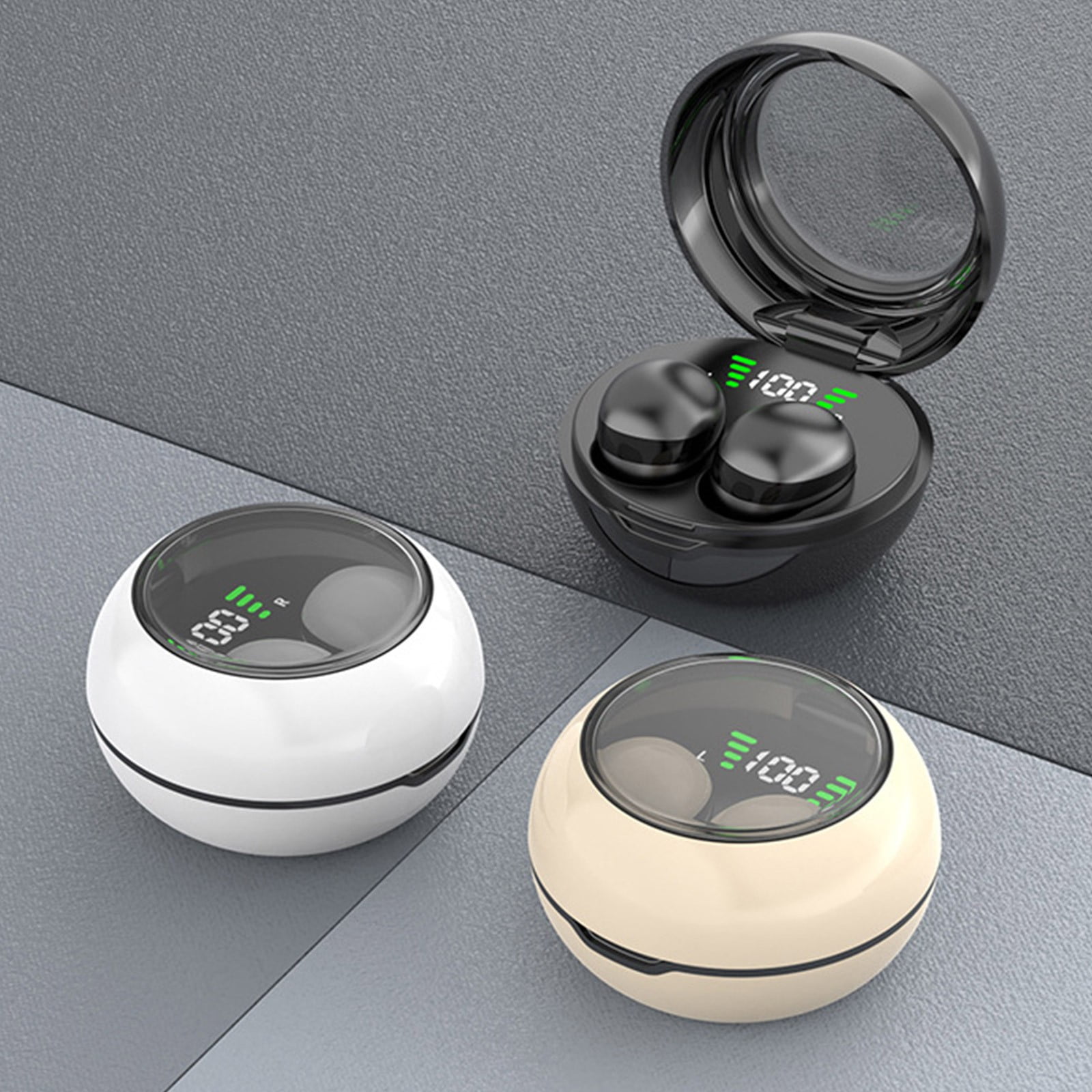 Wireless Bluetooth 5.3 Earbuds with Noise Cancelling Mic, 24H Playtime ...