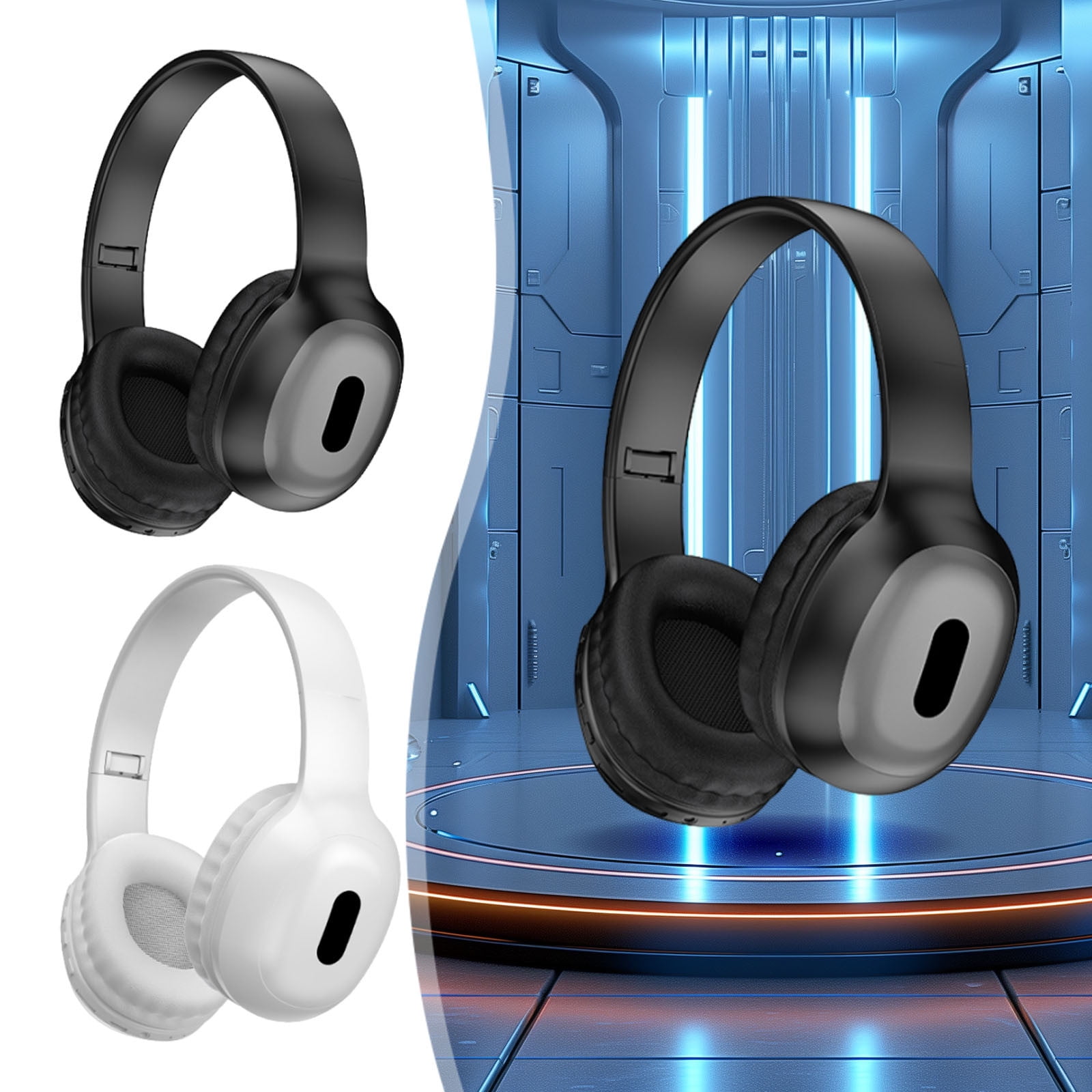 Wireless Bluetooth 5.3 Headphones with Immersive Bass, Foldable ...