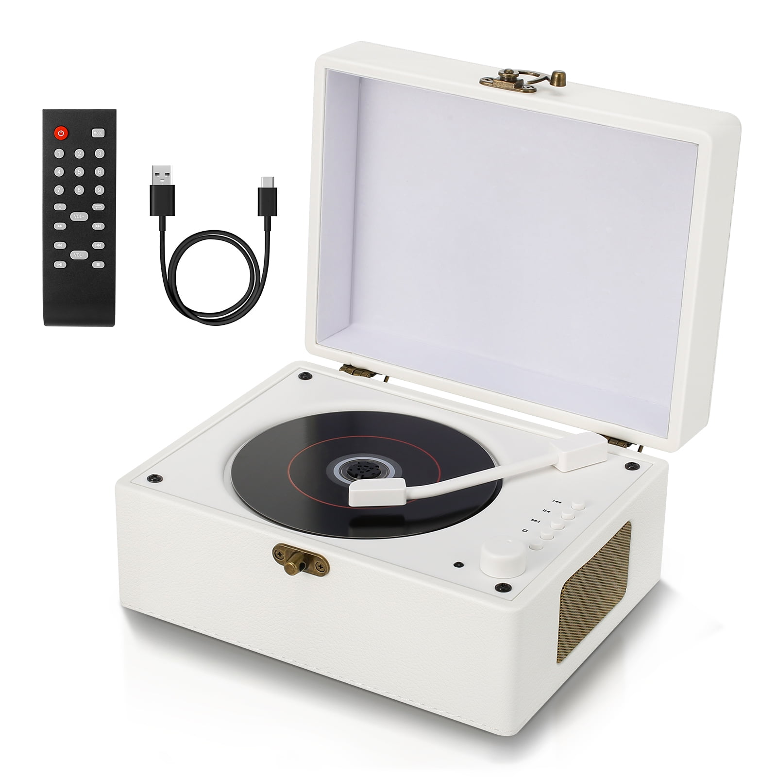 Wireless Bluetooth CD Player with Built-in Speaker and USB Playback ...