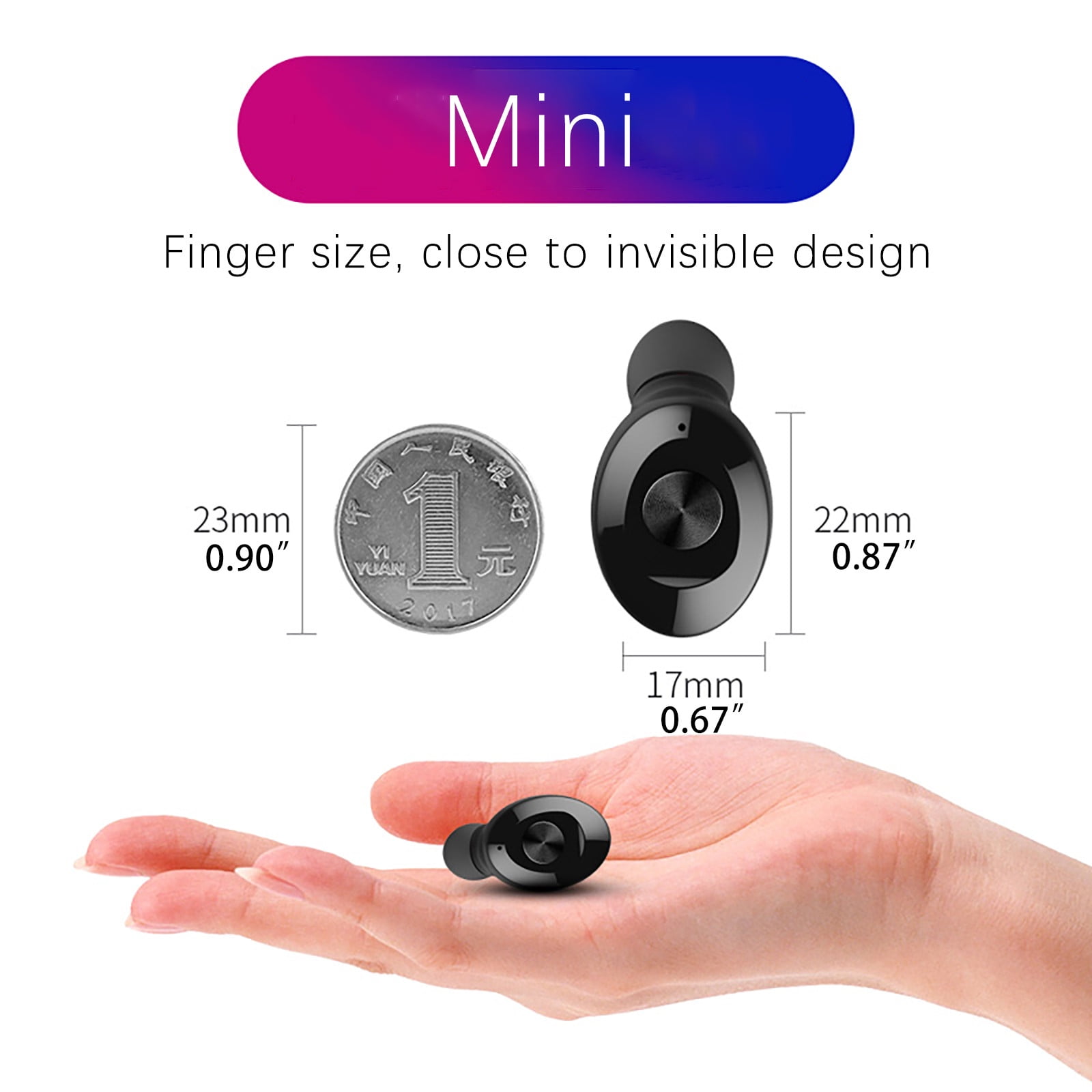 Wireless Bluetooth Ear Fone 50TW-S Intra-Auricular XG12 Proof Water ...