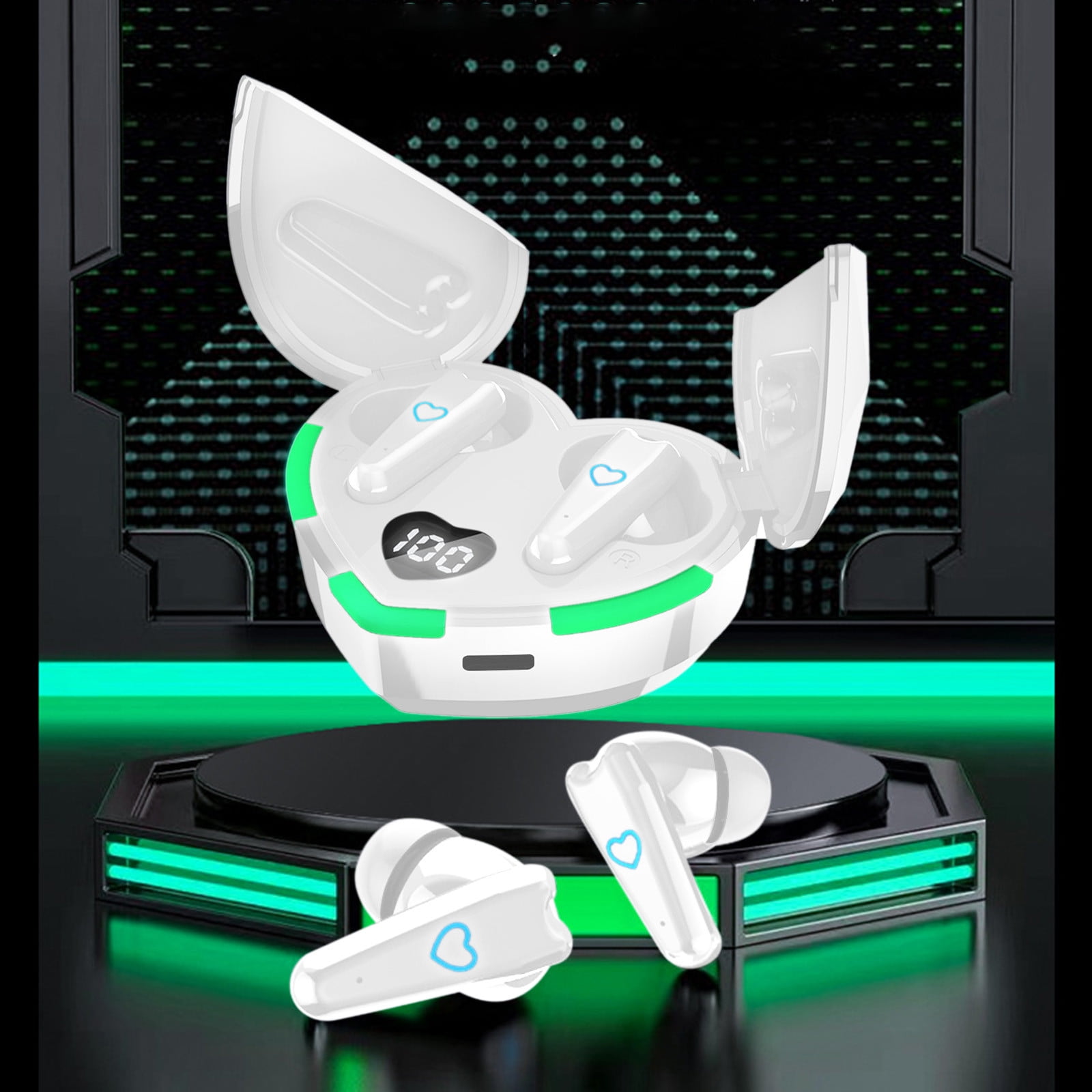 Wireless Bluetooth Earbuds 5.3 In-Ear Lightweight Headphones with ...