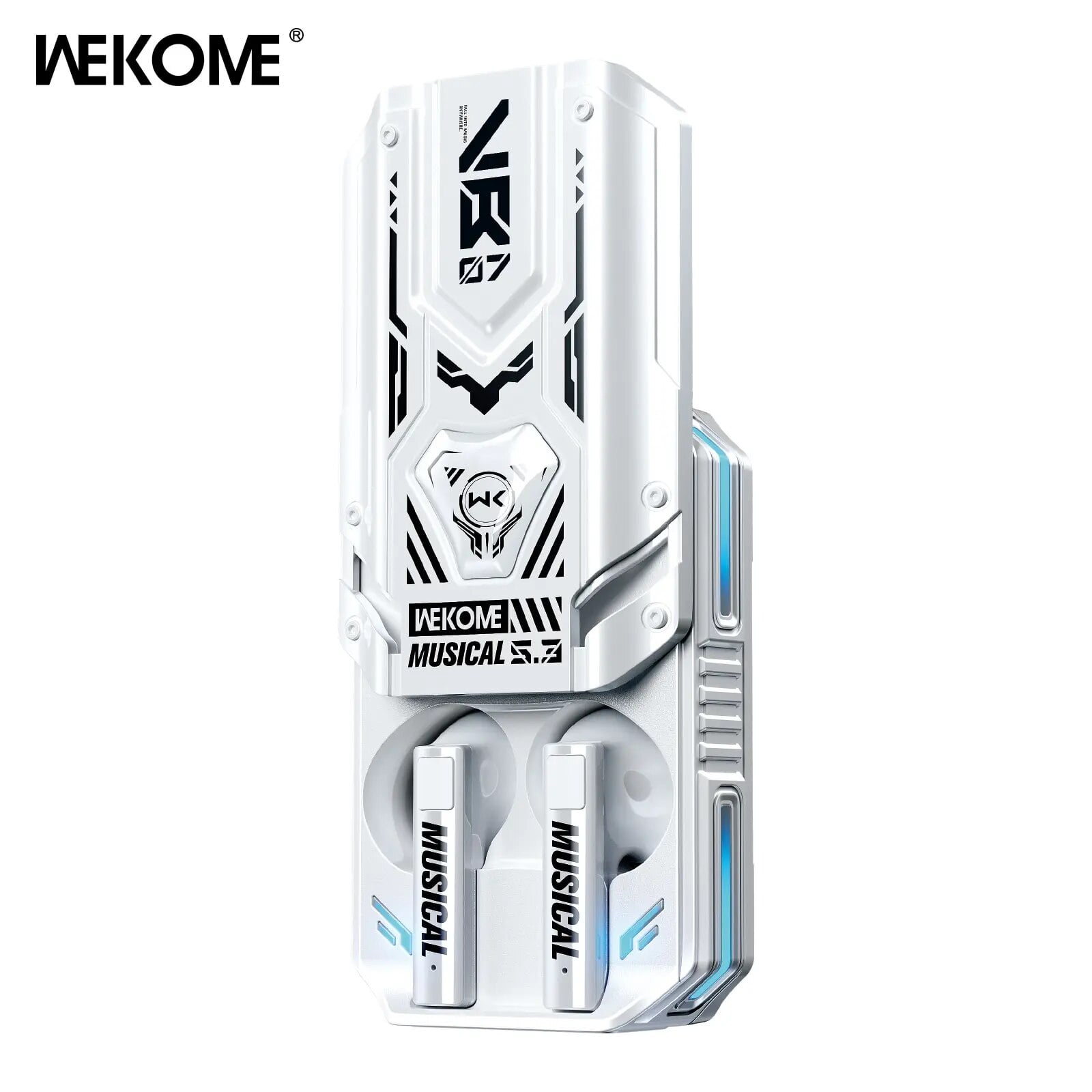 Wireless Bluetooth Earbuds Mecha Style Music Earphones, Rail Slider ...