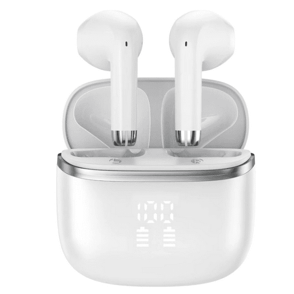 Wireless Bluetooth Earbuds Noise Cancelling in Ear Buds Deep Bass Stereo, 50H Playtime with Mics ...