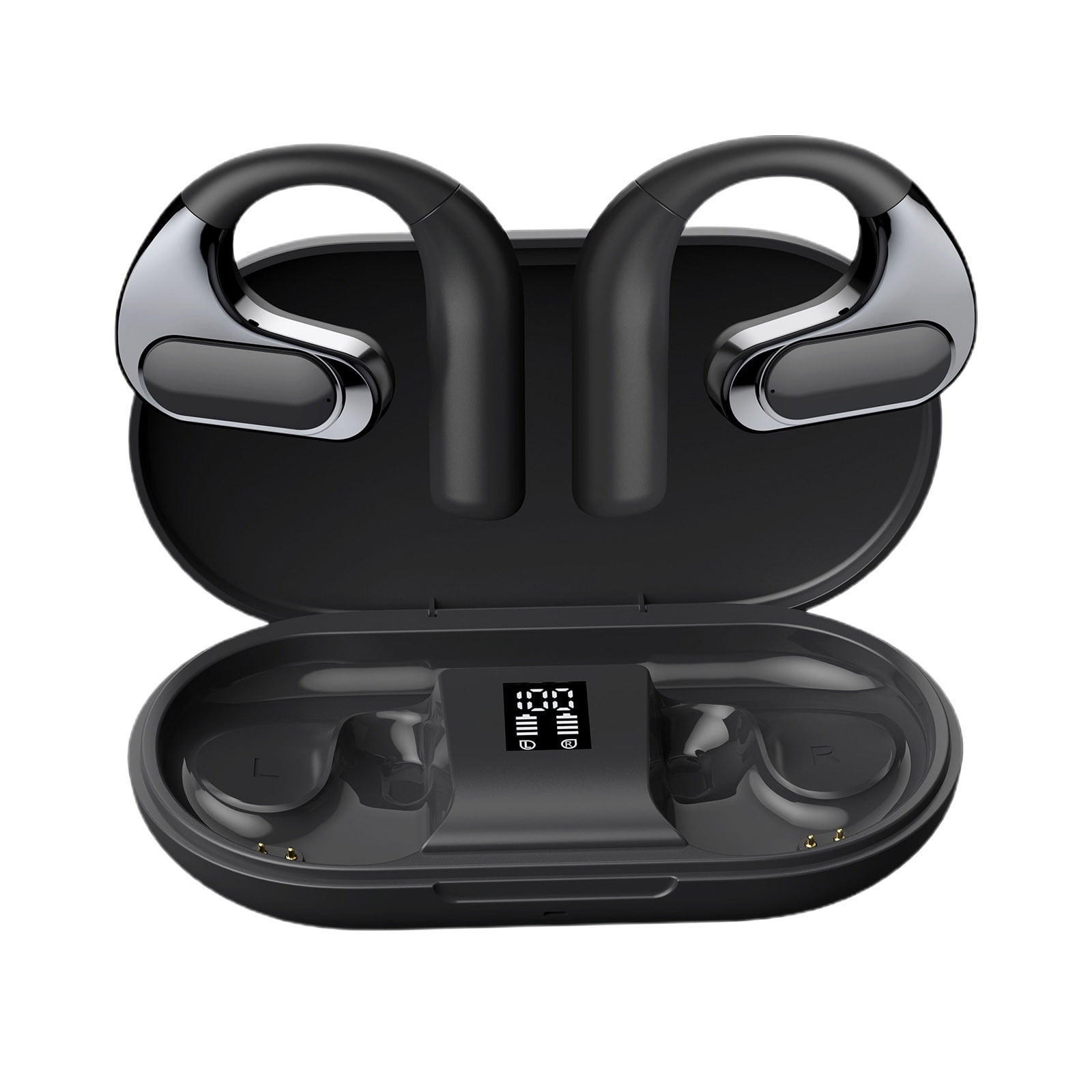 Wireless Bluetooth Earbuds Sports Ear Hook Headphones With High Quality Sound Smart Noise ...