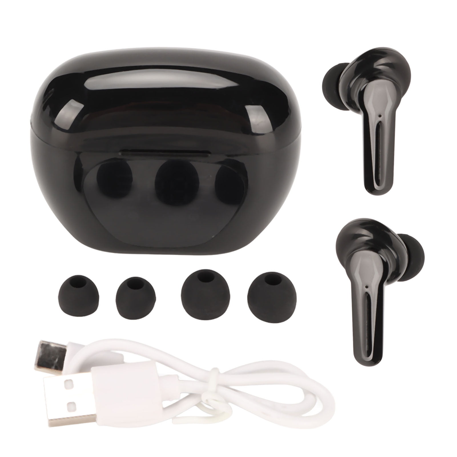 Wireless Bluetooth Earbuds Touch Control Noise Cancelling LED Digital ...