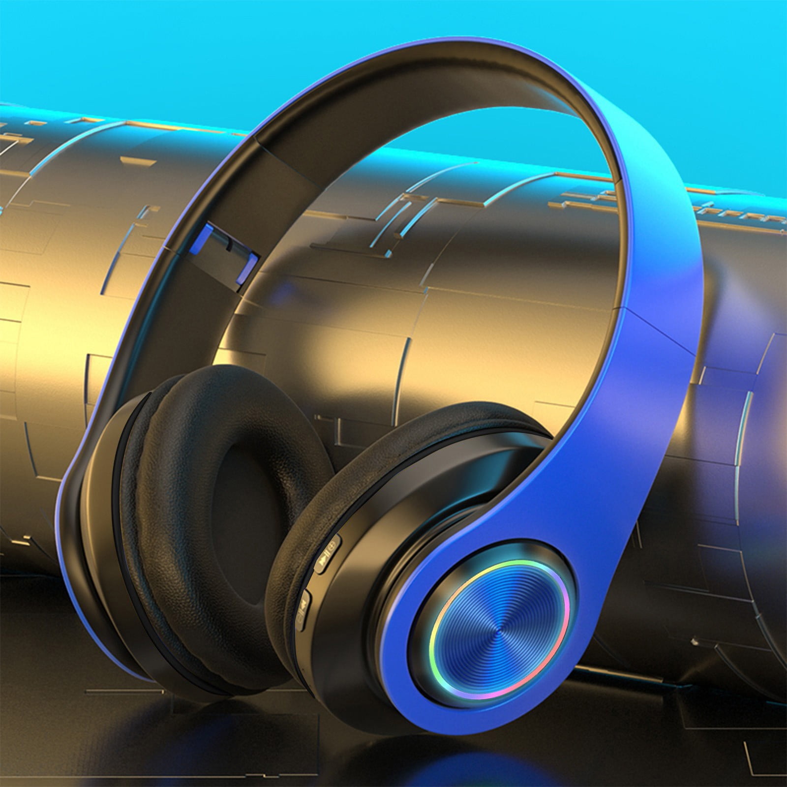 Wireless Bluetooth Headphones 5.2 Foldable Over Ear Headset Stereo ...