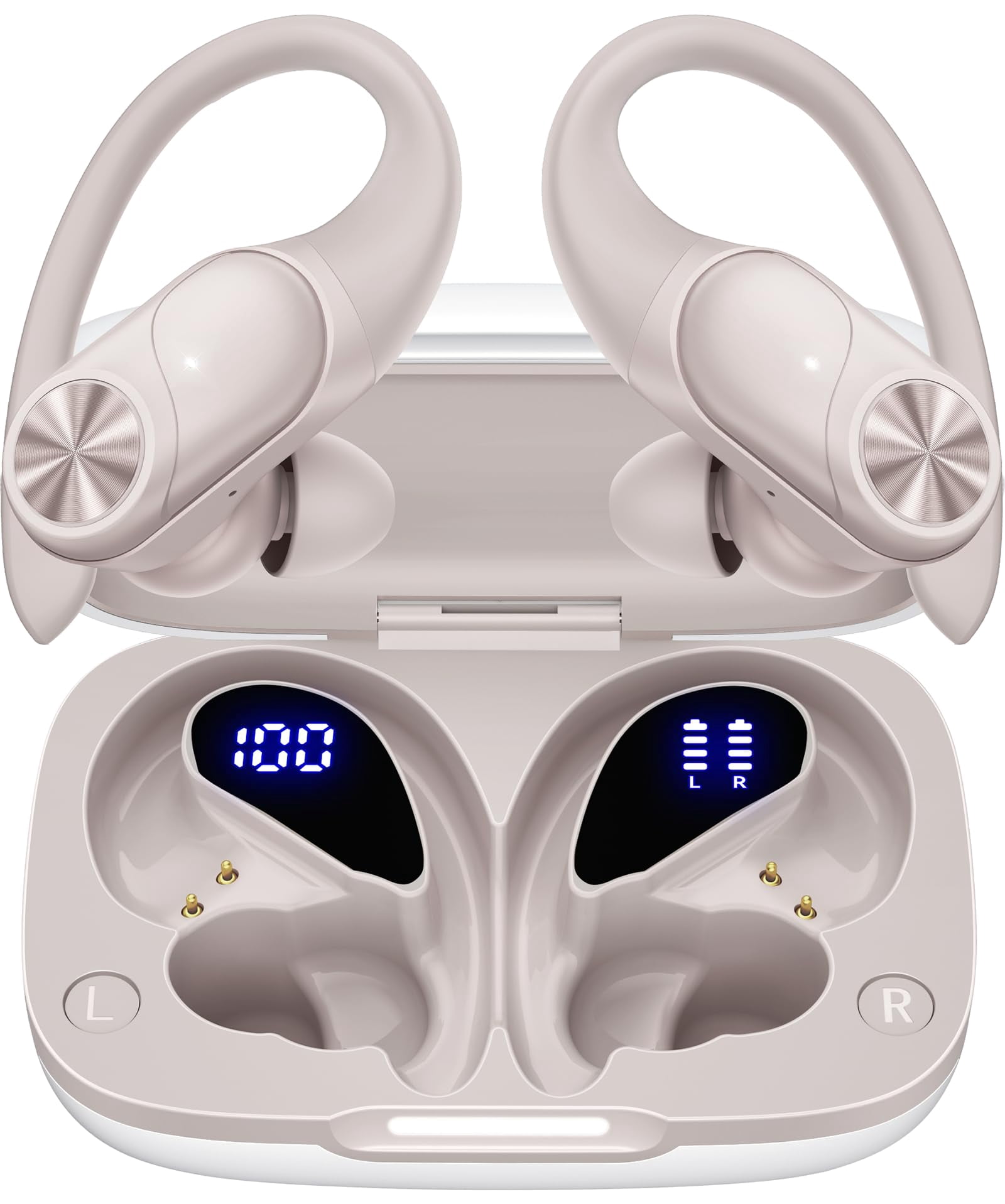 Wireless Bluetooth Headphones with 80hrs Playtime & Digital Display ...