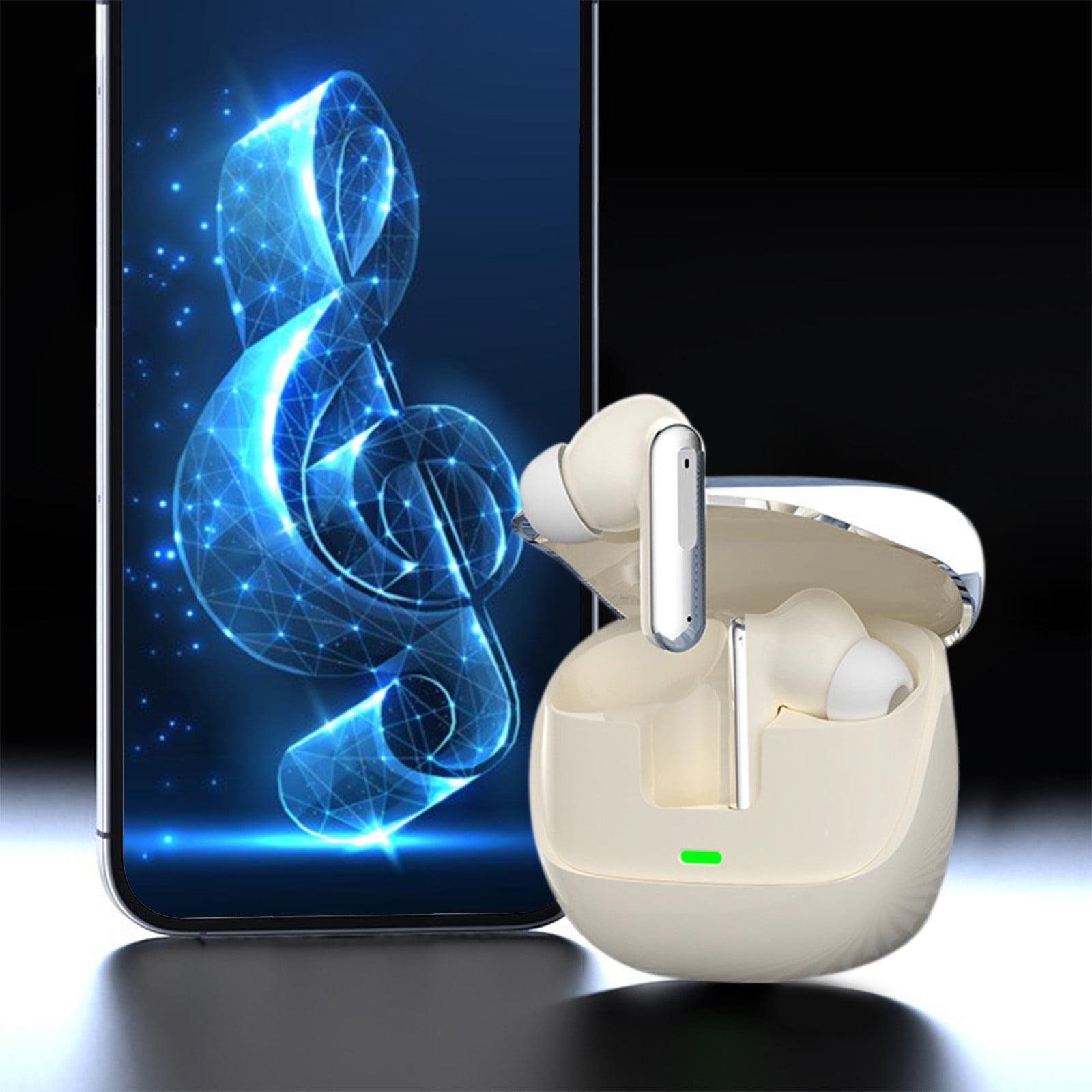 Wireless Bluetooth Headphones With Charging Case Fingerprint Control ...