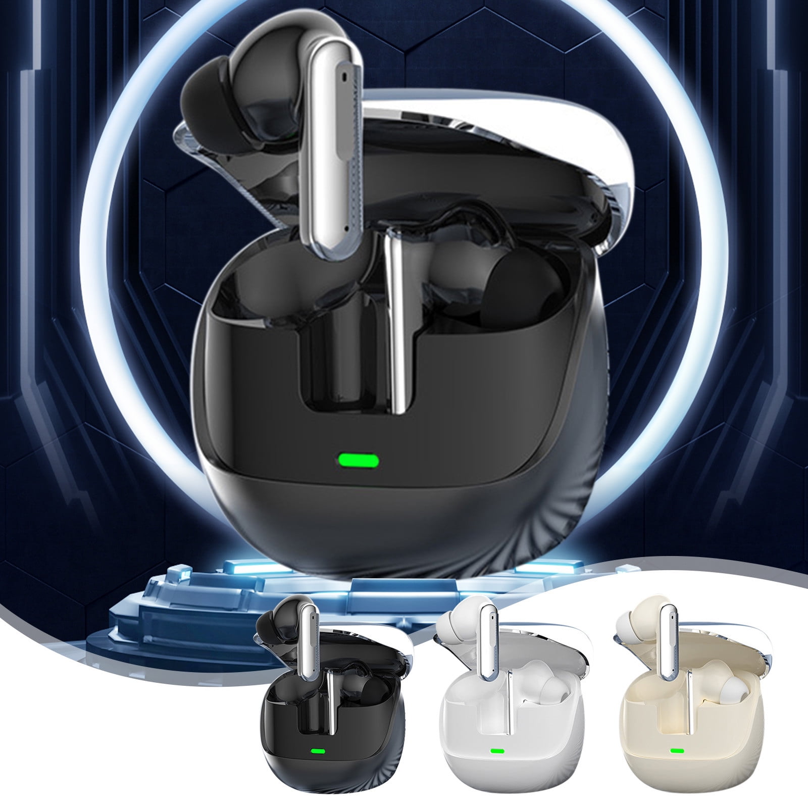 Wireless Bluetooth Headphones With Charging Case Fingerprint Control ...