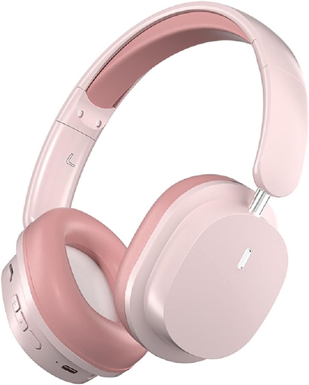 MUSICOZY Wireless Over Ear Bluetooth Headphones Pink Foldable Hi-Fi ...