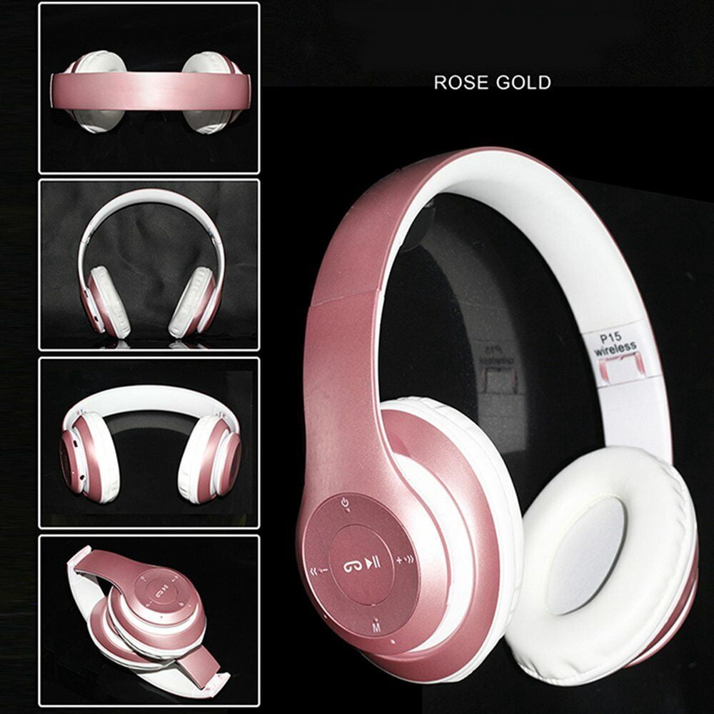 Wireless Bluetooth Headphones Foldable Stereo Earphones Super Bass ...