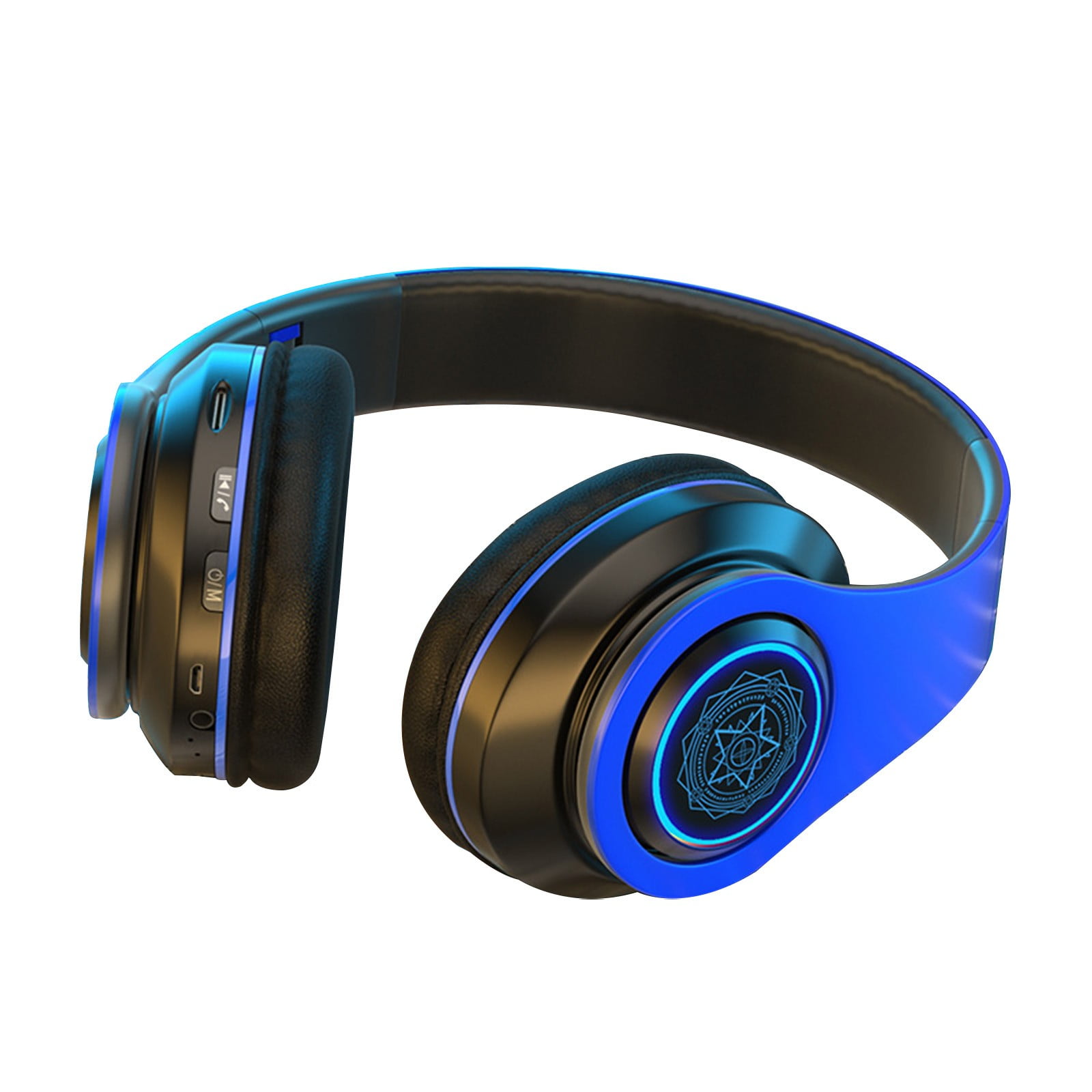 Wireless Bluetooth Headphones Over Ear With RGB Light And Mic 8 Hours ...