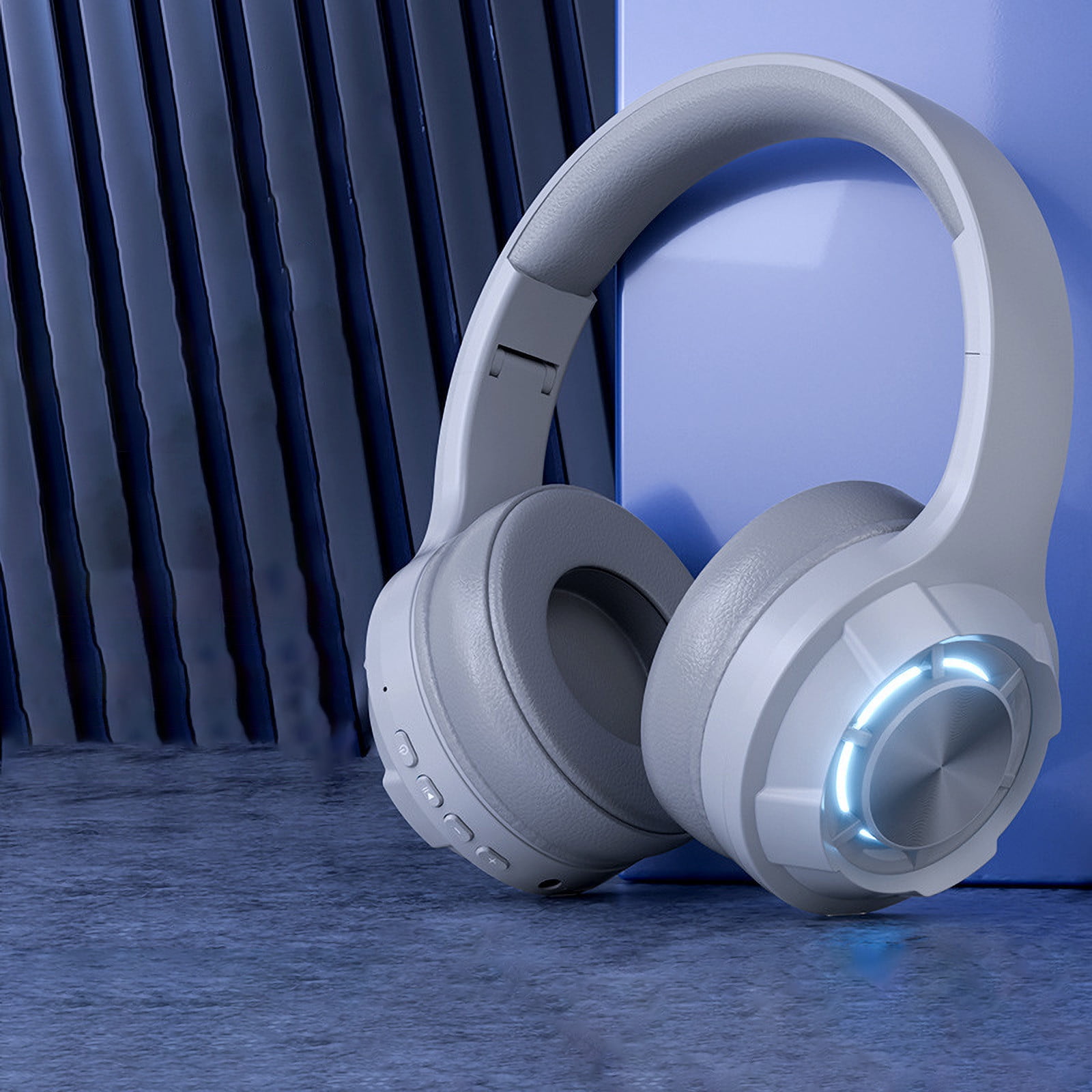 Wireless Bluetooth Headphones with RGB Breathing Light 360° Immersive ...
