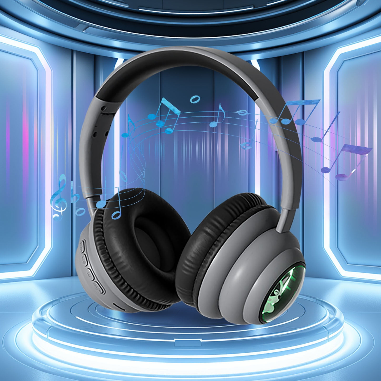 Wireless Bluetooth Headset, Bluetooth 5.3 Headphones, Built-in Mic ...