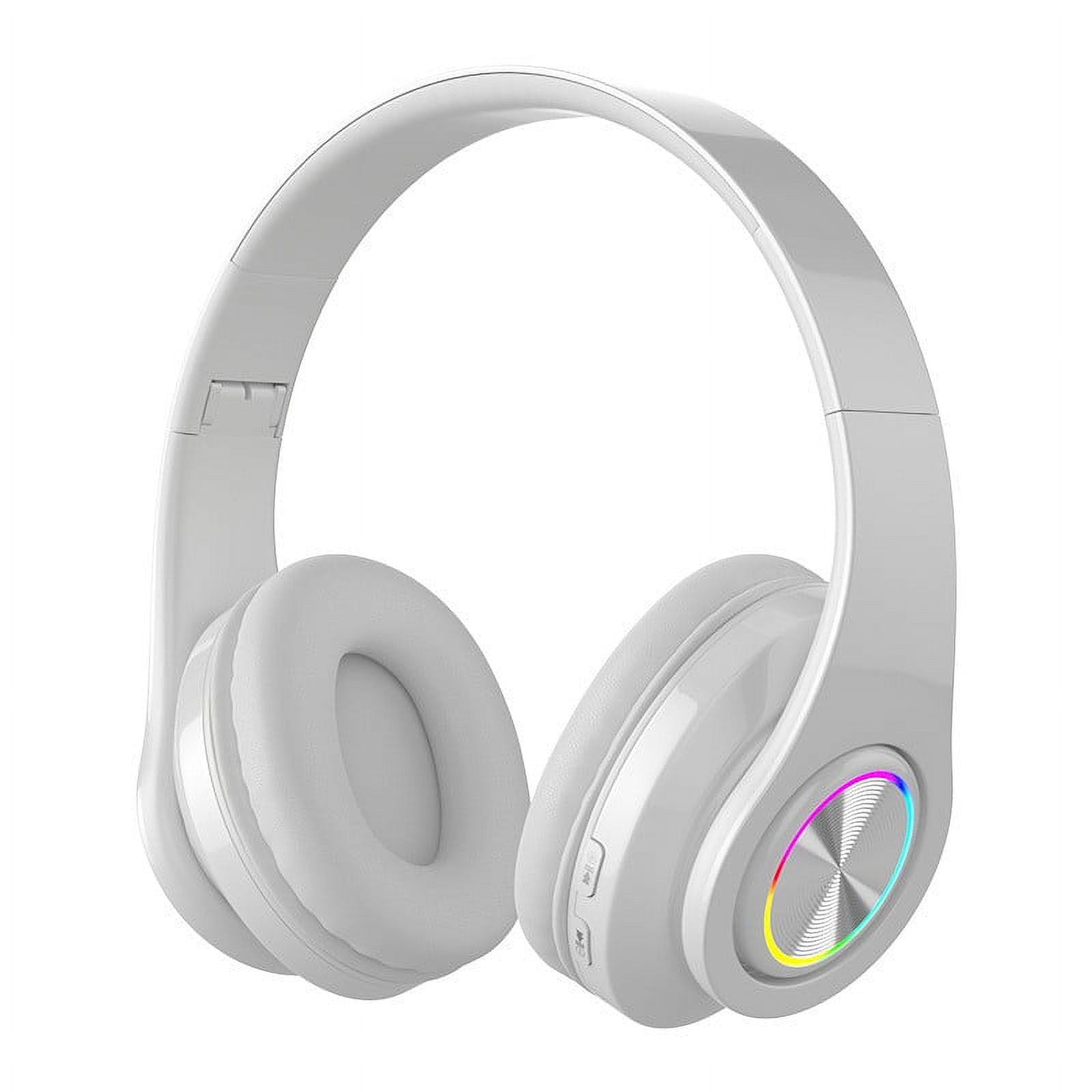 Wireless Bluetooth Headset Color LED Light Gaming Headset Stereo ...