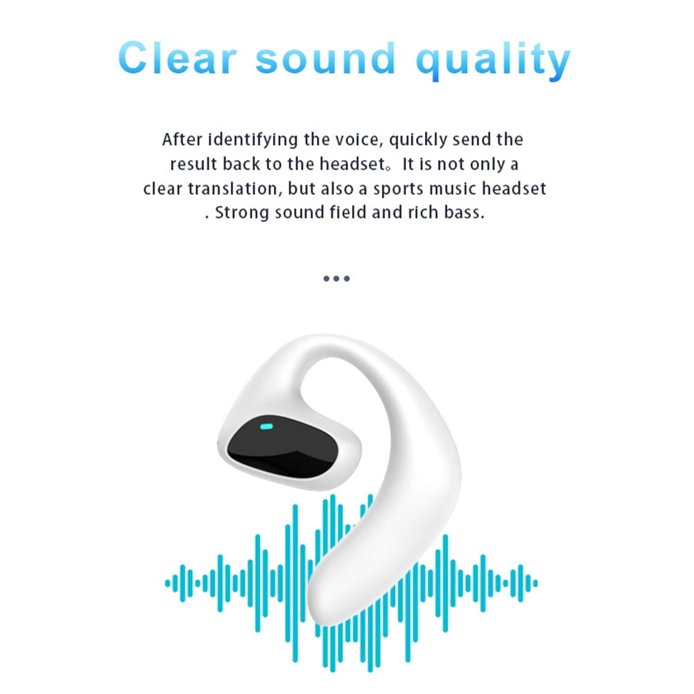 Wireless Bluetooth Headset Intelligent Voice Translation Multi-Language ...
