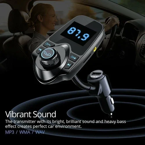 Wireless Bluetooth In Car Fm Transmitter Usb Charger Aux Radio Adapter ...