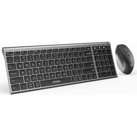 Wireless Bluetooth Keyboard and Mouse Combo, COE401 Multi-Device ...