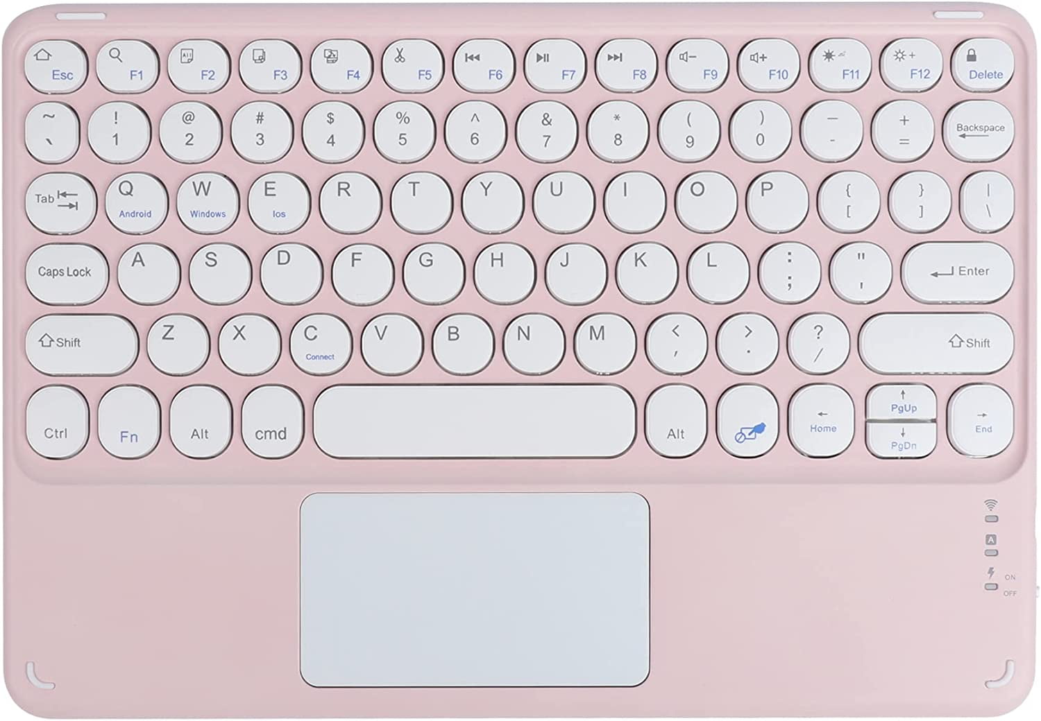 Wireless Bluetooth Keyboard with Touchpad for ipad, Portable Mini Small ...