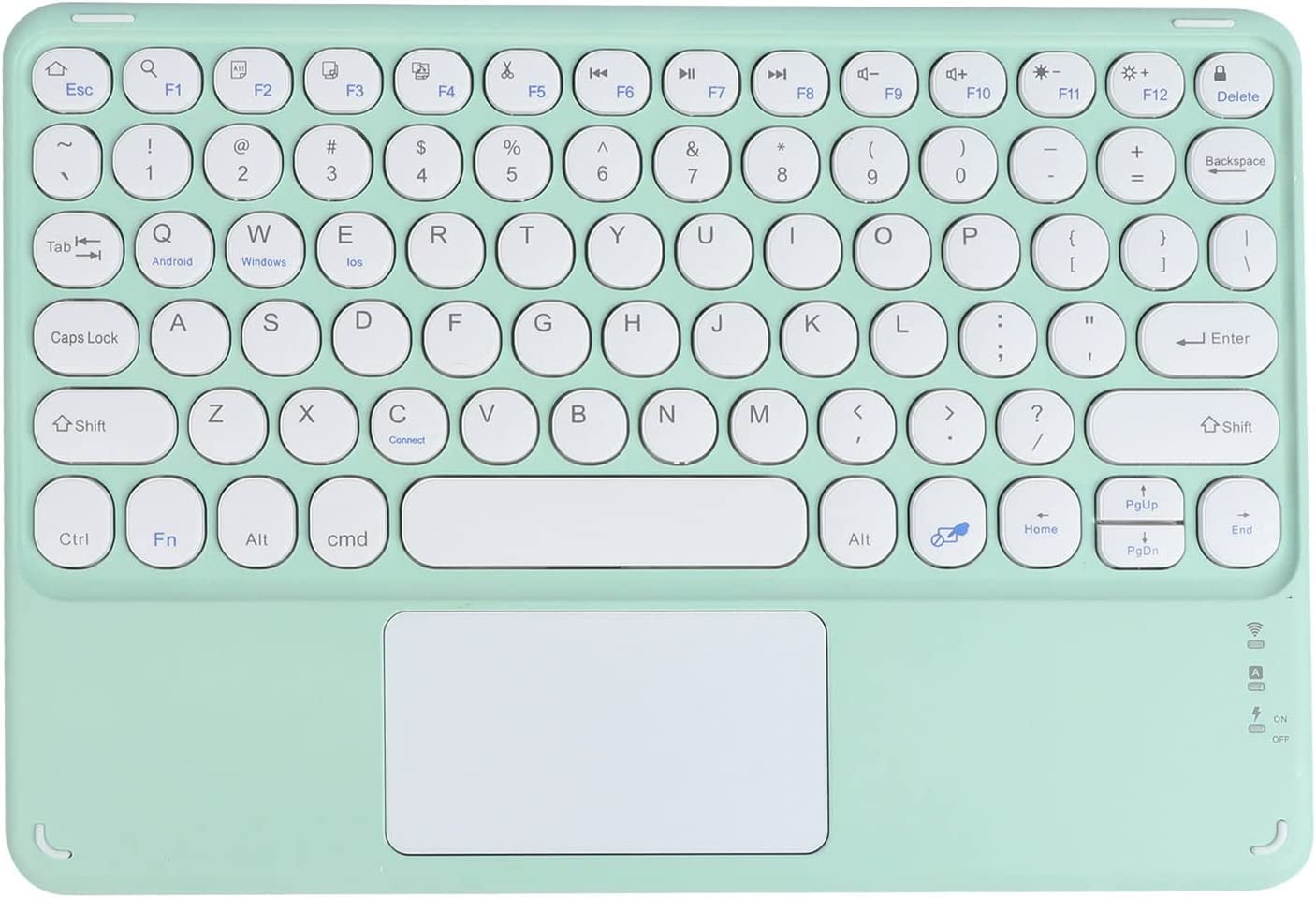 Wireless Bluetooth Keyboard with Touchpad for ipad, Portable Mini Small ...