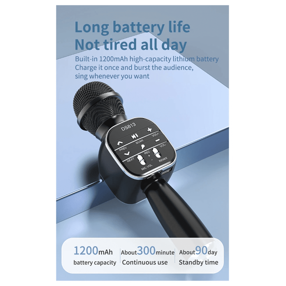 Wireless Bluetooth Microphone Handheld Microphone Professional Speaker ...