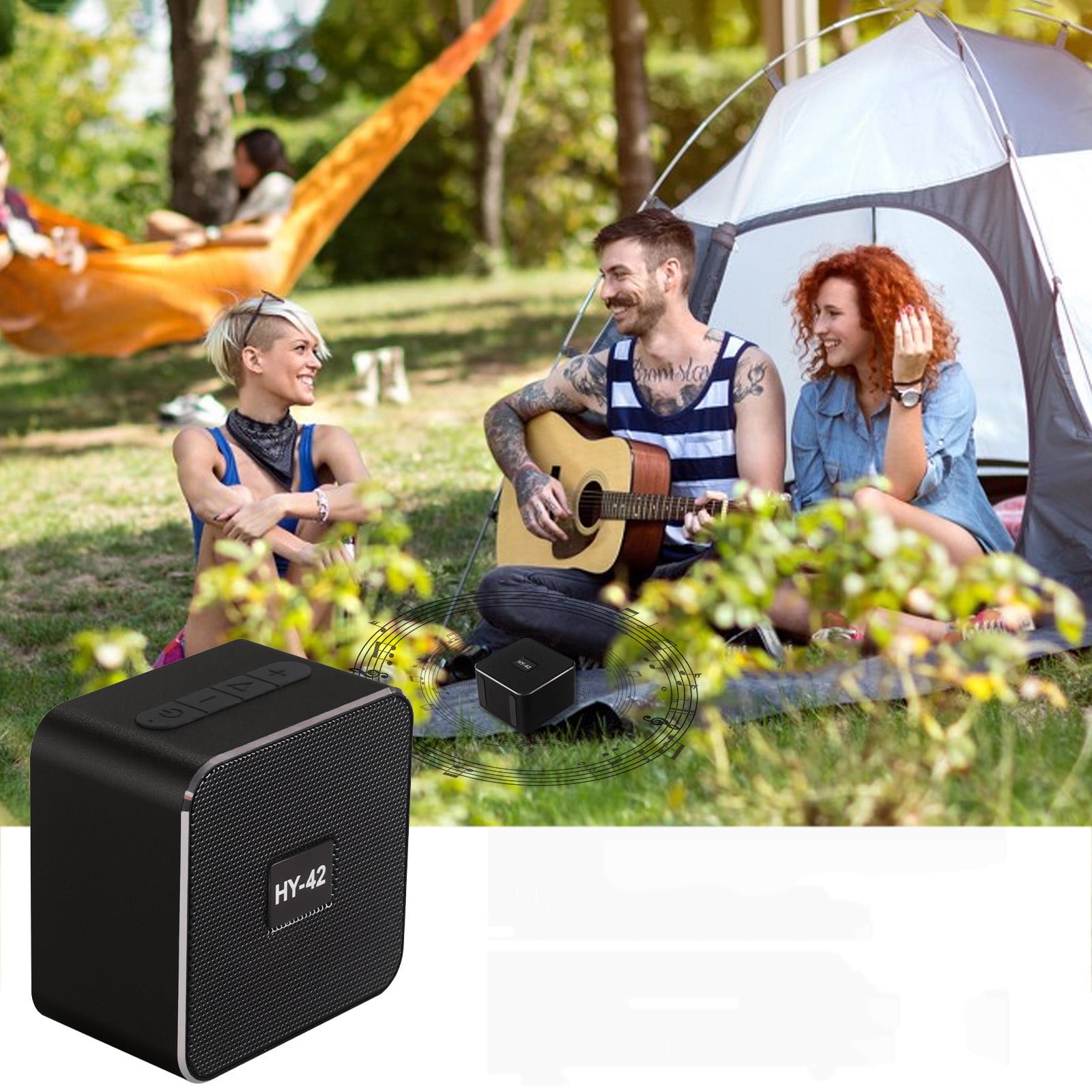 Wireless Bluetooth Mini Speaker Outdoor Subwoofer High Volume Hifi Quality Sound Metal Small ...