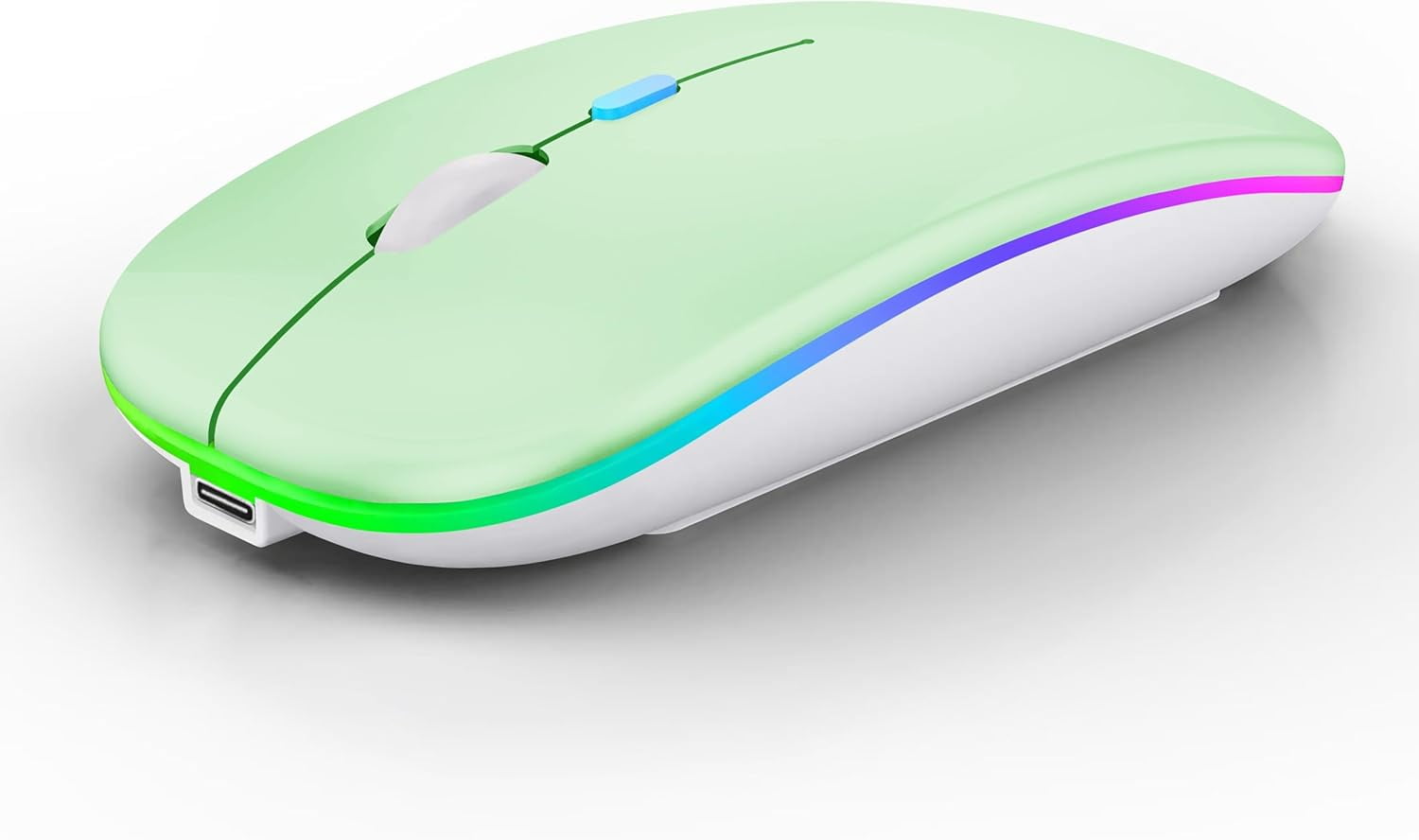 Wireless Bluetooth Mouse Rechargeable Laptop Mice with LED Lights ...