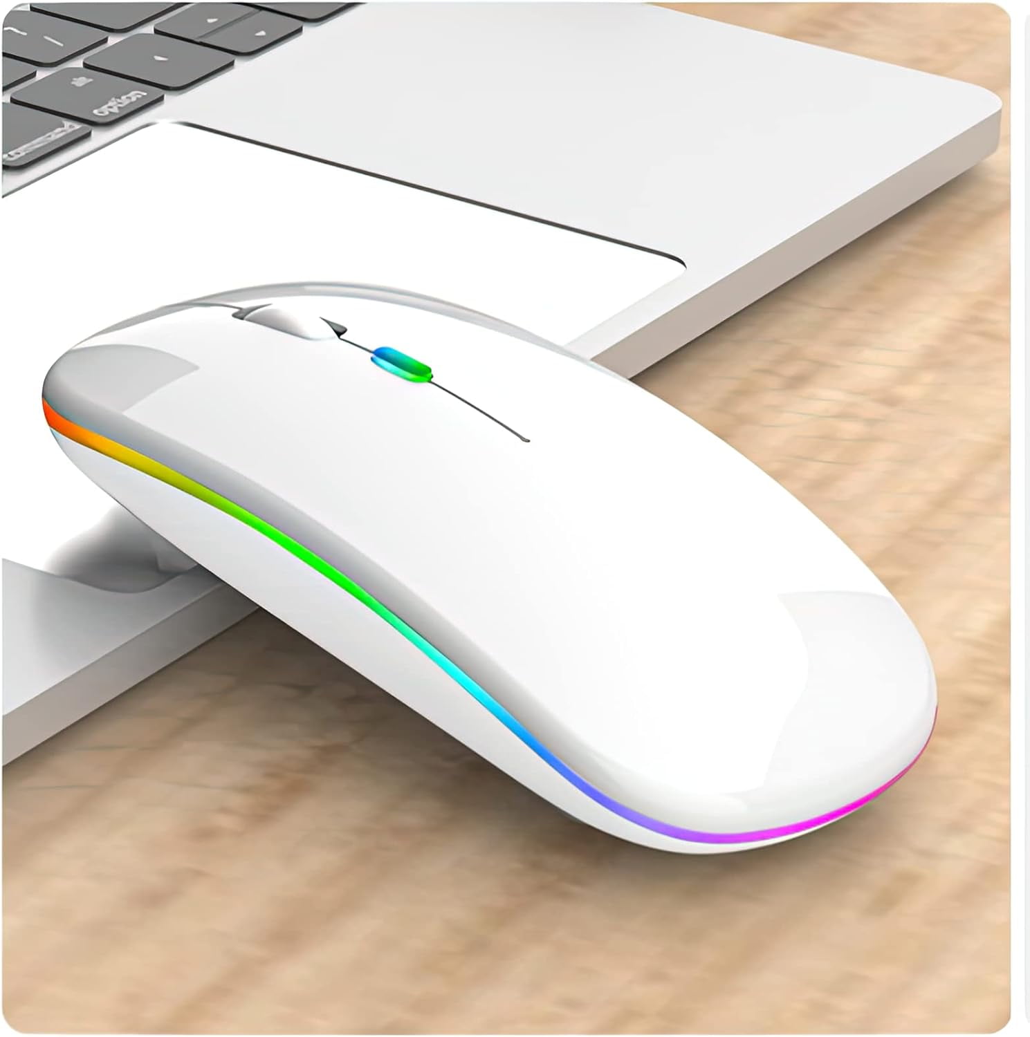 Wireless Bluetooth Rechargeabe Mouse For Laptop/Ipad/Iphone/Mac(Ios 13. ...