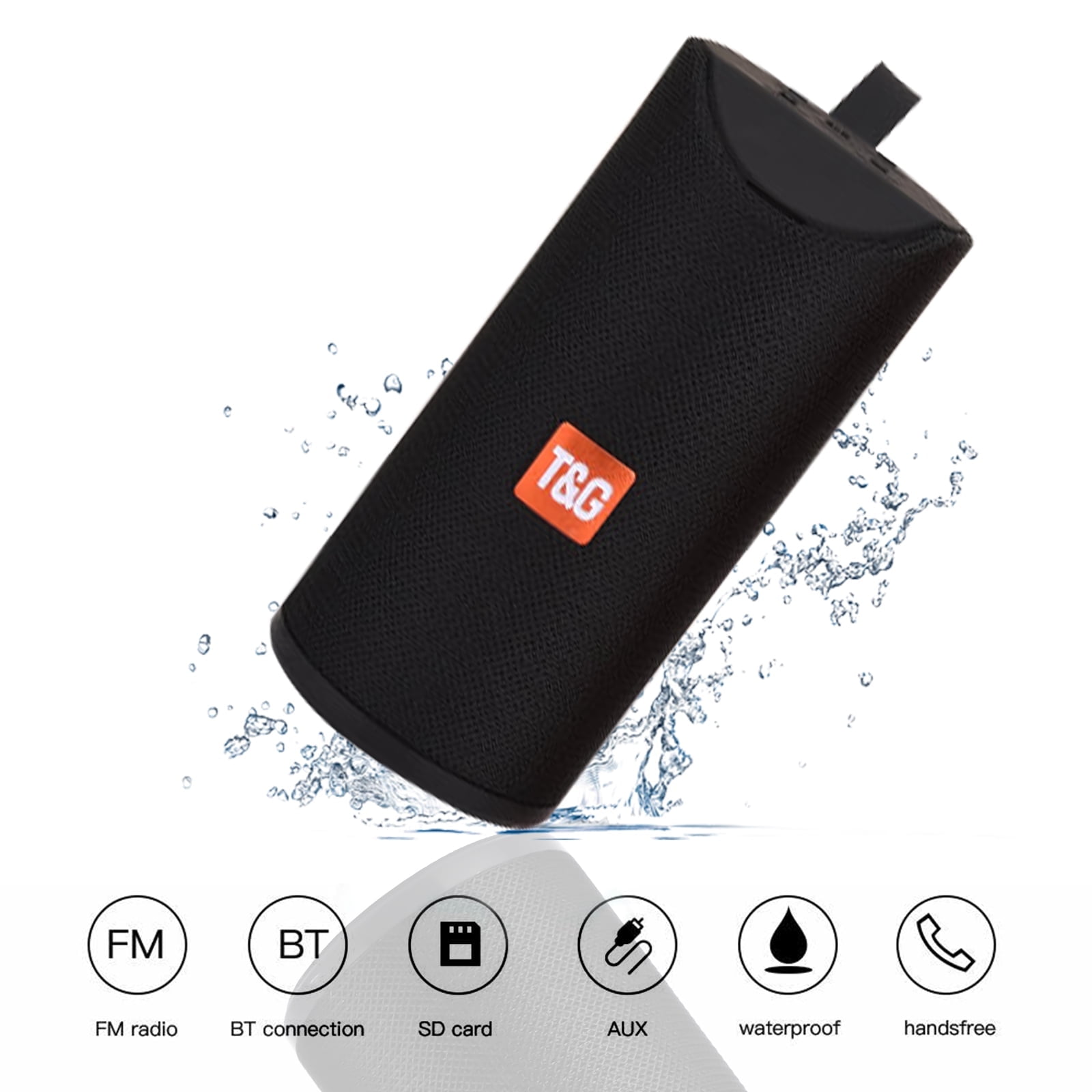 Wireless Bluetooth Speaker Built-in 1200mAh Battery, Outdoor Portable ...
