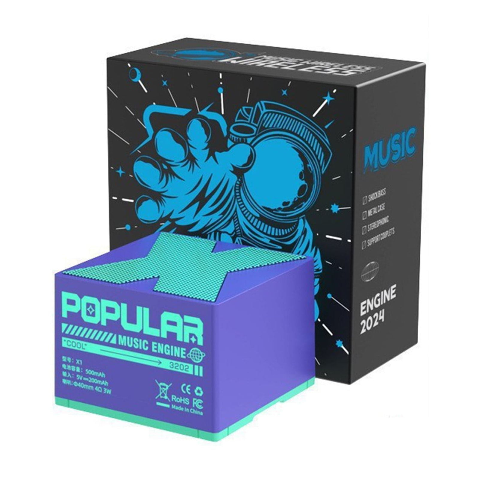 Wireless Bluetooth Speaker X1 Mini Portable Subwoofer | Compact Travel ...