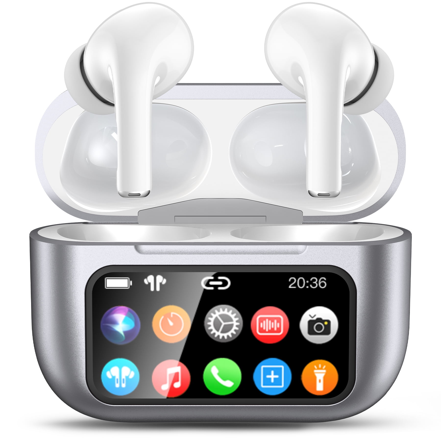 Wireless Bluetooth Touchscreen Earbuds,75H Bass Stereo Ear Buds with 6 ...