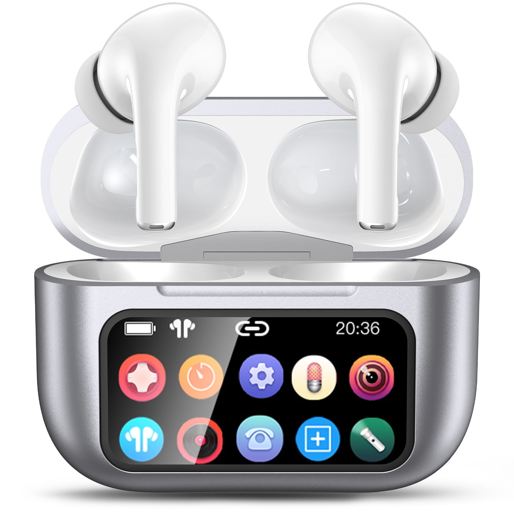 VEAT00L Wireless Bluetooth Touchscreen Earbuds with 75H Battery, 6 EQ ...